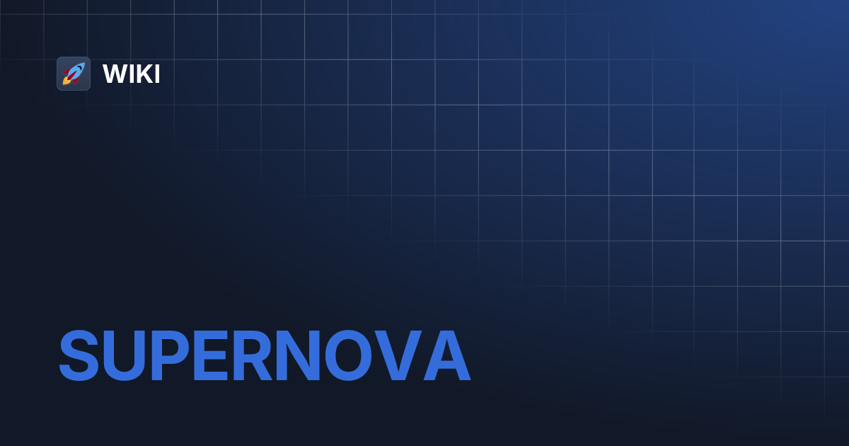 SUPERNOVA | WIKI